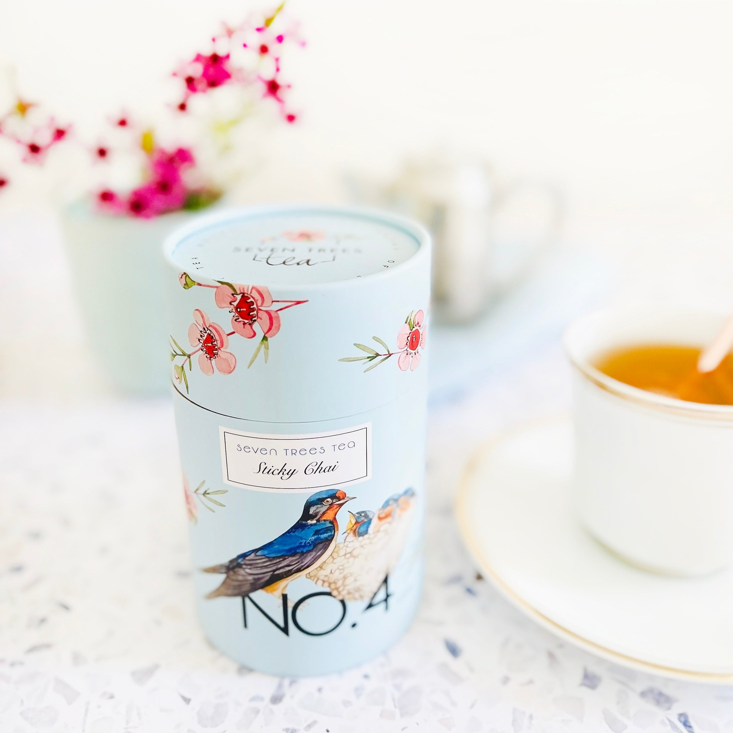 Organic Raw Sticky Chai - Canister 100g – Seven Trees Tea